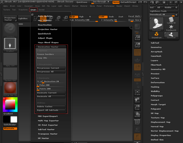 ZBrush软件特性之抽取大师-ZBrush中文网站