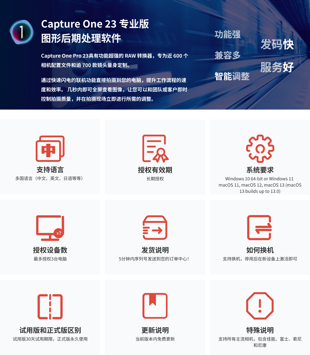 Capture One 23 简体中文【专业版+Win/Mac】-Capture One-麦软网